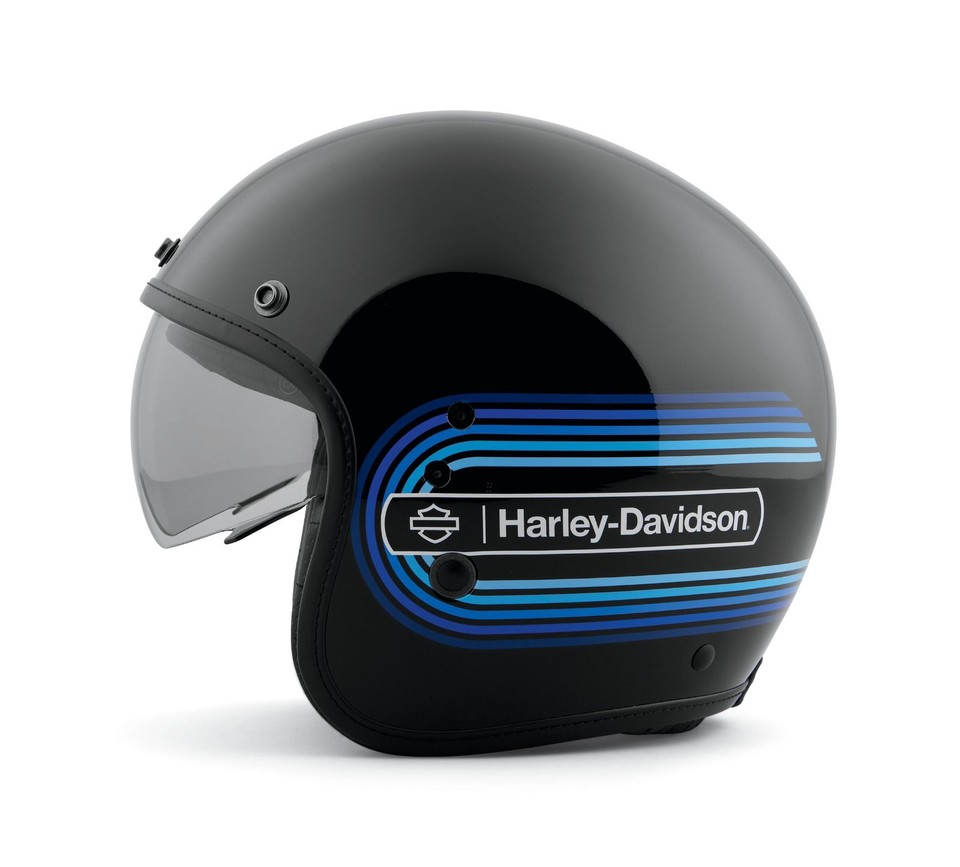 Harley Davidson Retro 3/4 X14 DOT Helmet 97143-23VX | eBay