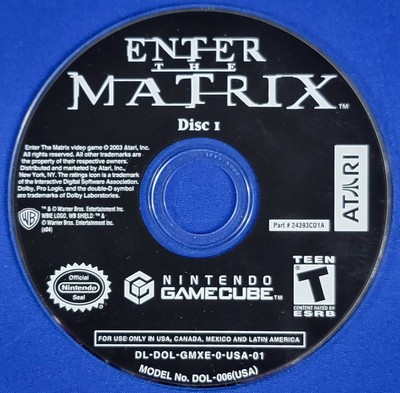 Enter The Matrix Nintendo GameCube Disc 1 Only | eBay