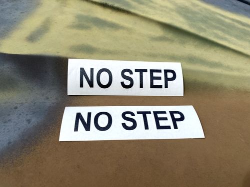 HMMWV HUMVEE EXTERIOR NO STEP SET STICKER DECAL BLACK STICKERS GRAPHICS ...