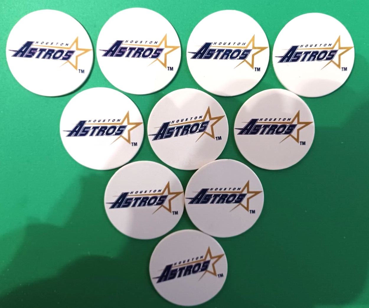 LOT OF 10 LICENSED VINTAGE 1995 MAJOR LEAGUE BASEBALL HOUSTON ASTROS ...