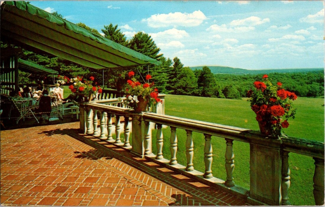 postcard The Terrace Kate Macy Ladd Convalescent Home Far Hills New ...