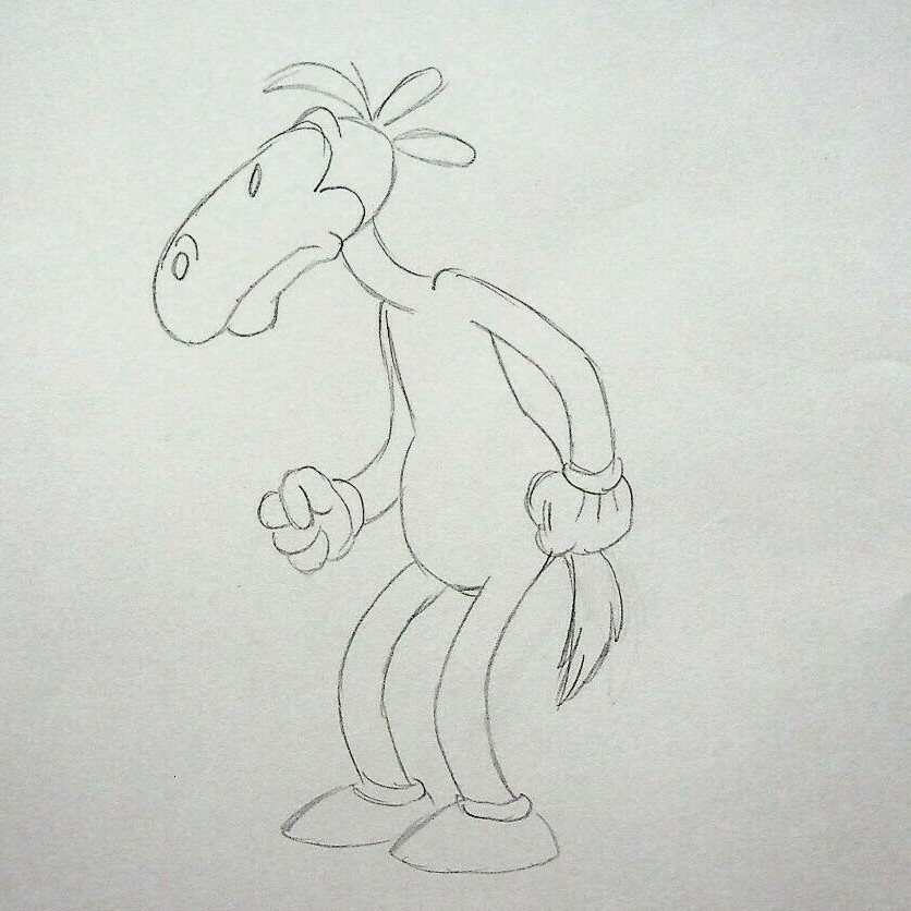 Epic Mickey 2 Production Artist LEN SIMON Hand Drawn Model Concept Art ...