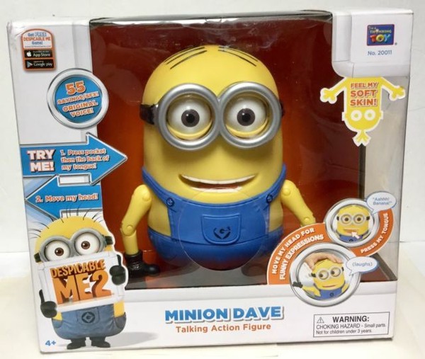 Despicable Me 2 Me2 Minion Dave Talking Action Figure Interactive Doll ...