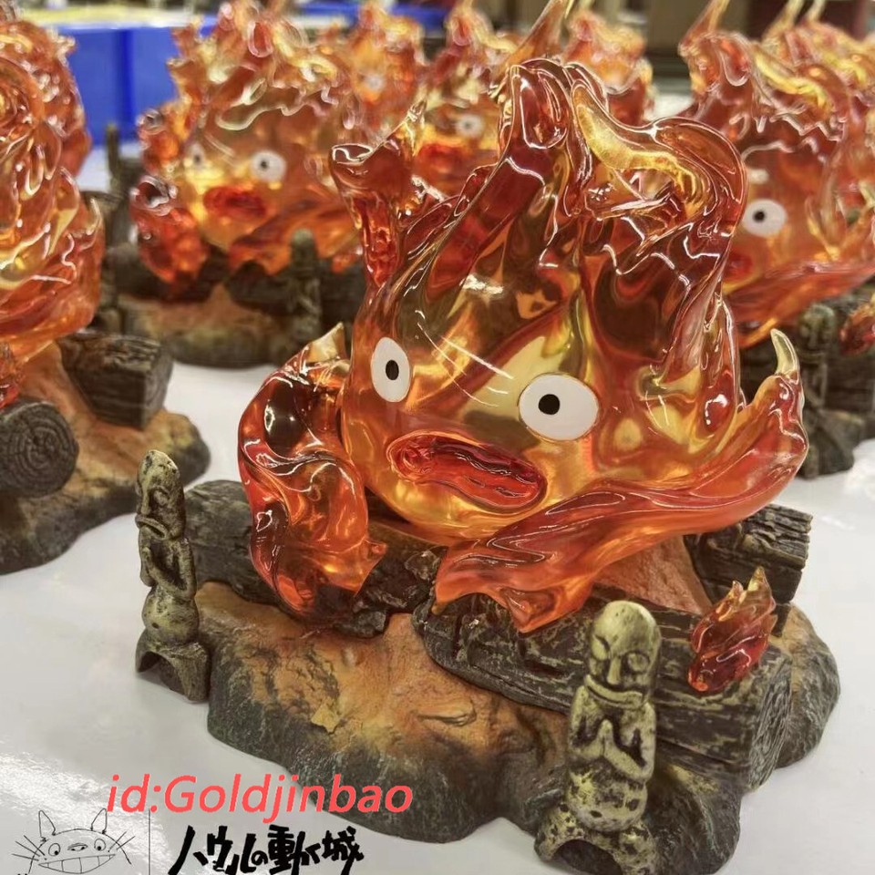 ShenYin Studios Howl's Moving Castle Calcifer Resin Statue 13cm Led In ...