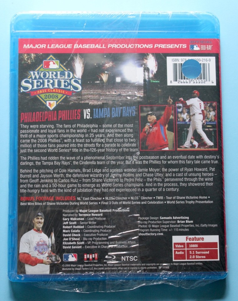 2008 World Series (Blu-ray) Philadelphia Phillies vs. Tampa Bay Ray ...