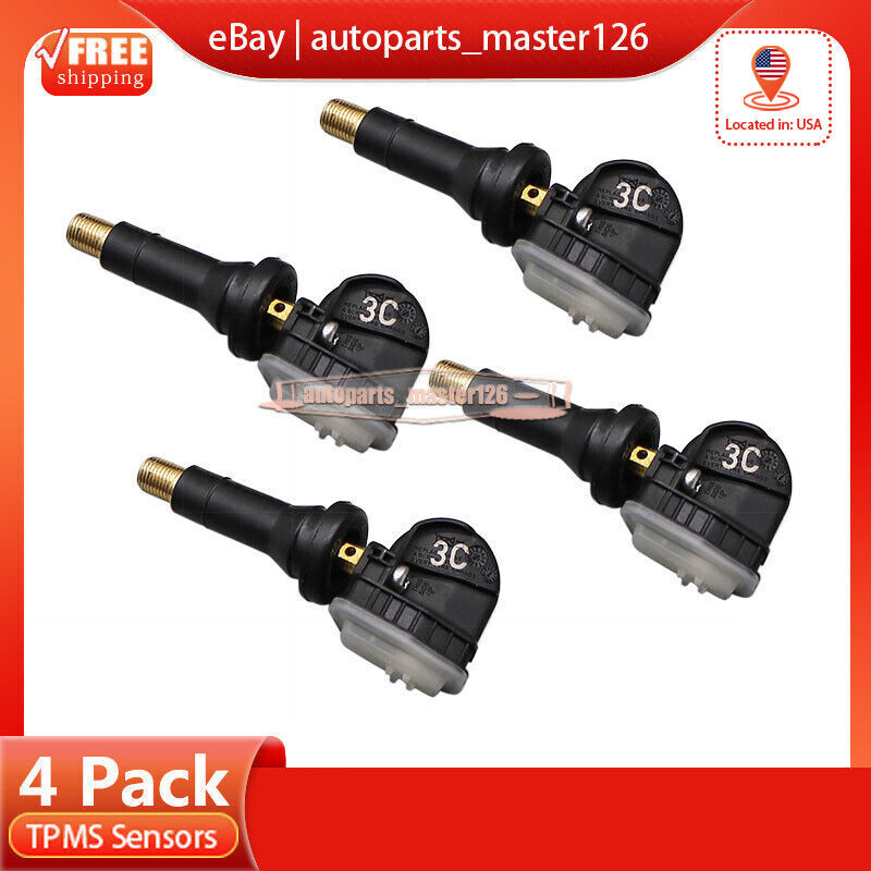 SET 4 TPMS Tire Pressure Monitoring Sensors 13540604 For Chevy GMC ...