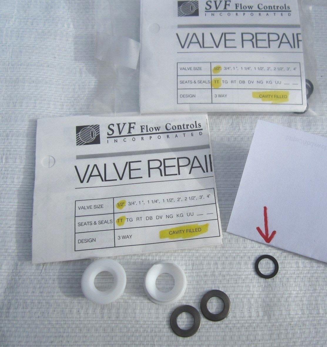 SVF VALVE REPAIR KIT 1/2” TT CAVITY FILLED (2 KITS) – NOS | eBay
