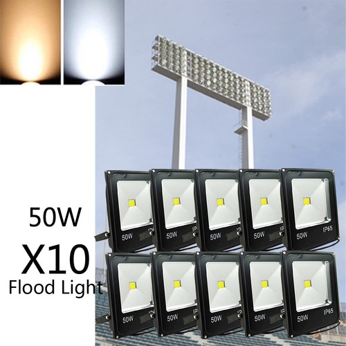 10X 50W AU Plug Flood Light Outdoor Safelight 200V-240V LED Spot Lamp ...