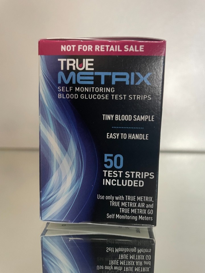 True Metrix Blood Glucose Test Strips 50 CT (1 BOX) EXP 09/2026. FREE ...