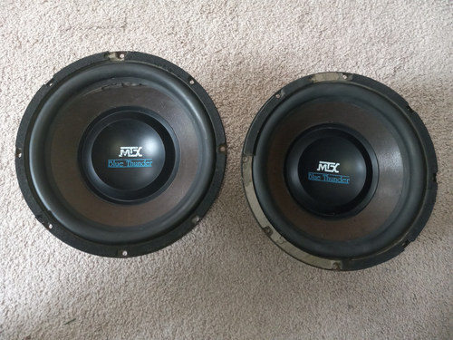 Vintage MTX Blue Thunder 4 Ohm 10" Subwoofers Subs Old School Car Audio ...