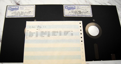 Rare CompuPro 8" Floppy Disk Original Software CP/M 86 1.1 | eBay