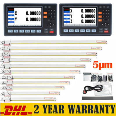 8" LCD Screen Digital Readout DRO Display w/ Linear Glass Scales, DHL ...