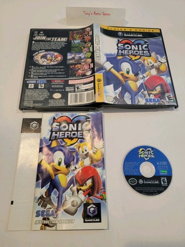 Sonic Heroes Player's Choice - Nintendo Gamecube Shadow Tested CIB ...