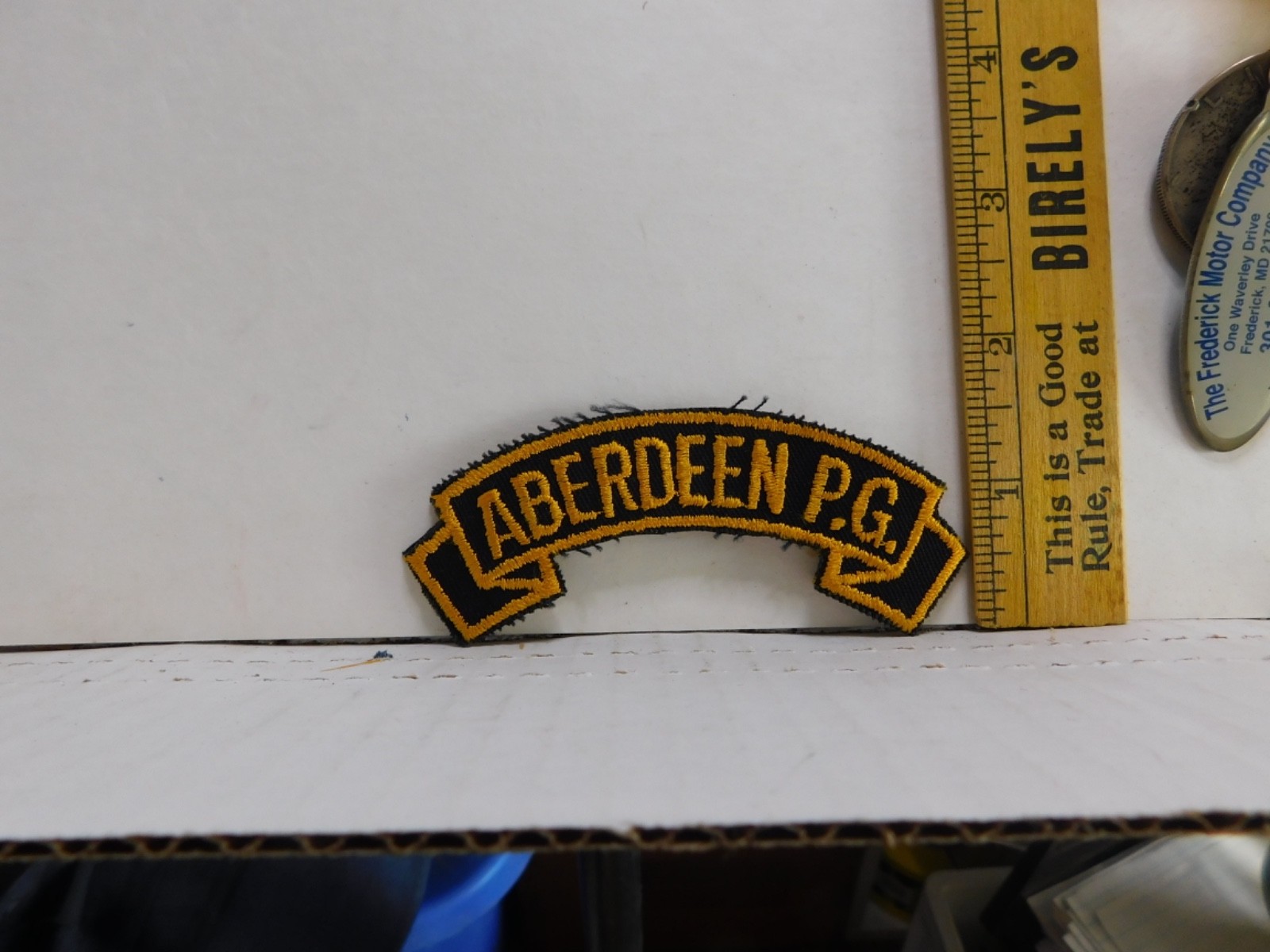 1980's Patch Scroll Military Aberdeen Proving Ground APG US Army ...