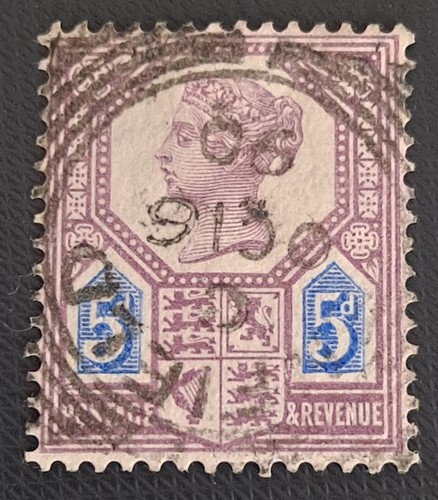 Great Britain Queen Victoria Jubilee Issue 5d Die 1 Rare Watermark ...