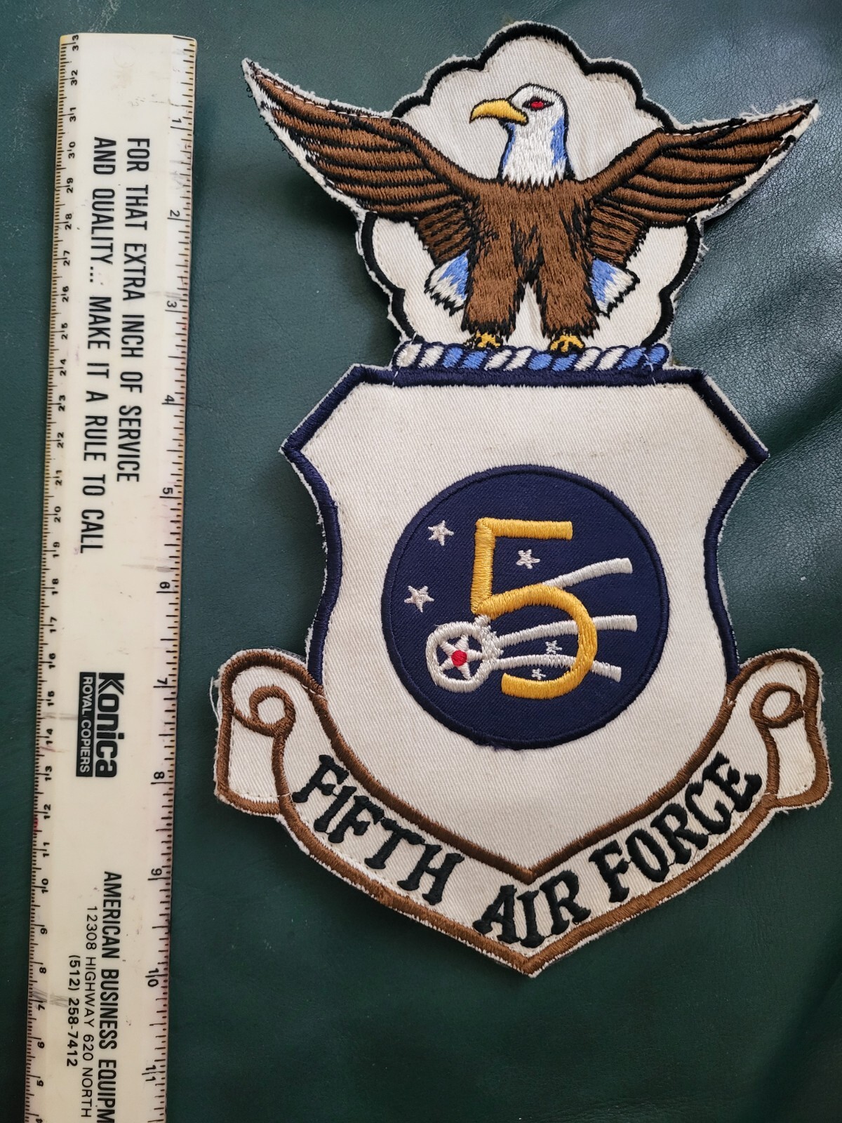 RARE EXTRA LARGE 10" USAF USAAF 5th Airforce Large Flight Suit Patch | eBay