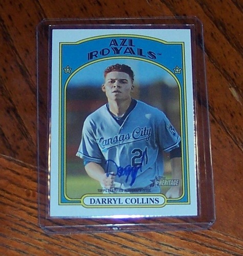 2021 Topps Heritage Darryl Collins RC Real One Autograph Prospect Auto ...