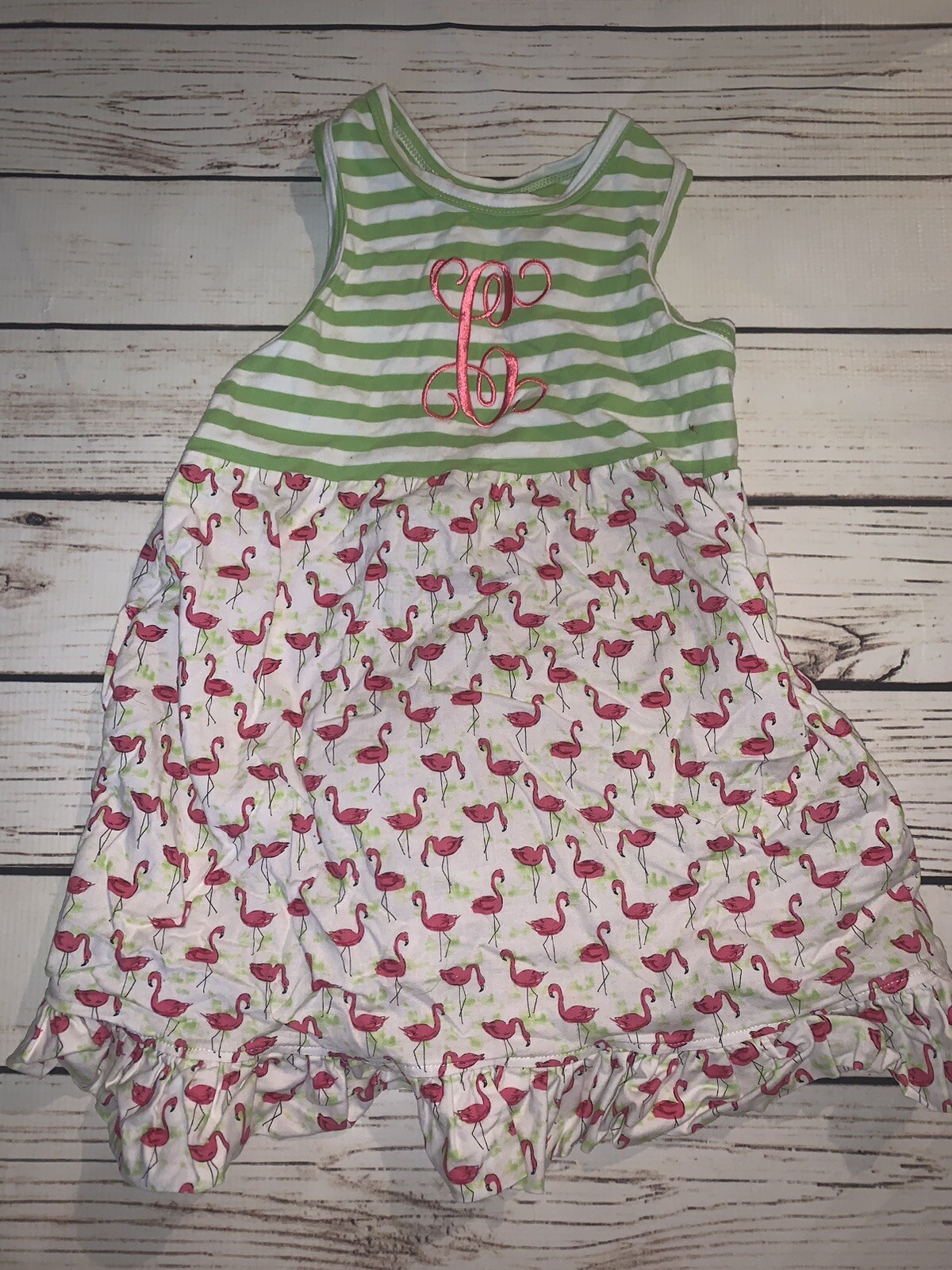 Hannah Kate Pink Flamingo Dress, Girls Size 4 | eBay