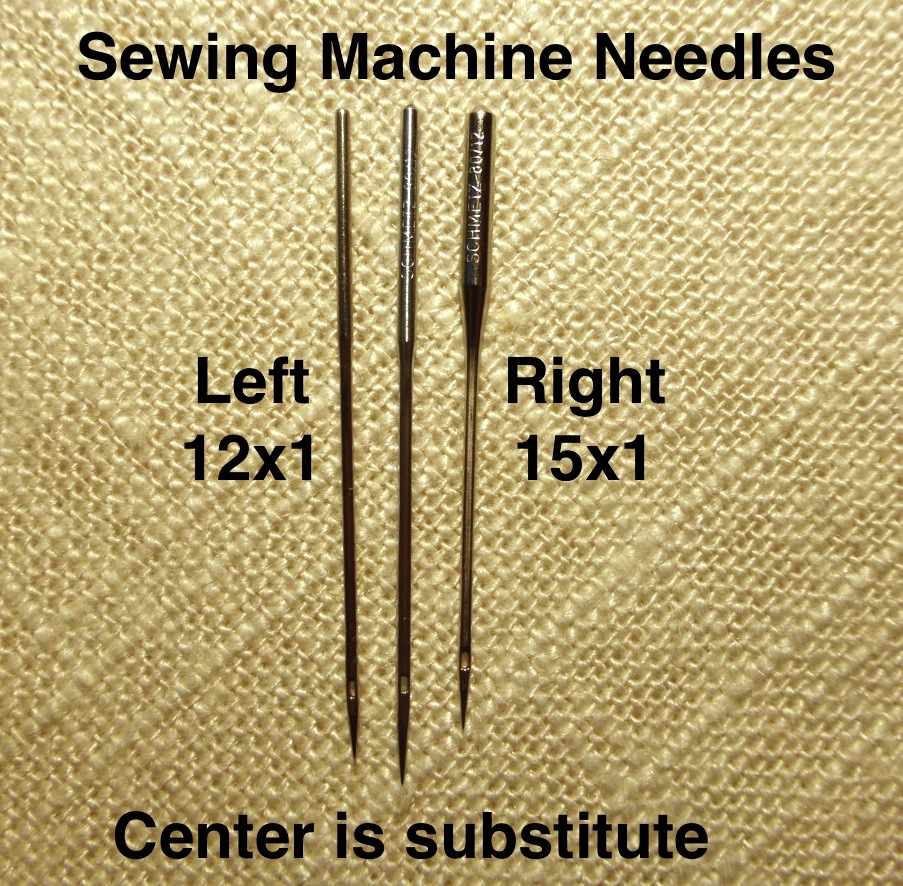 Needles 46x1 Size 80 Sub. for 12x1 Singer 12 & most Transverse Shuttle ...