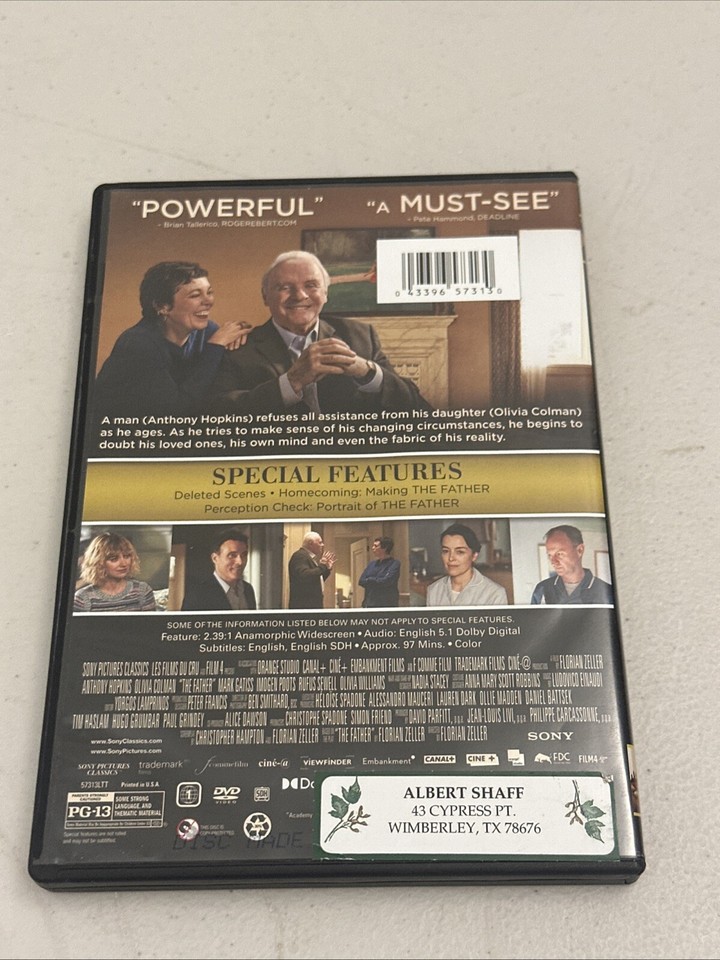 The Father (DVD, 2020) 43396573130| eBay