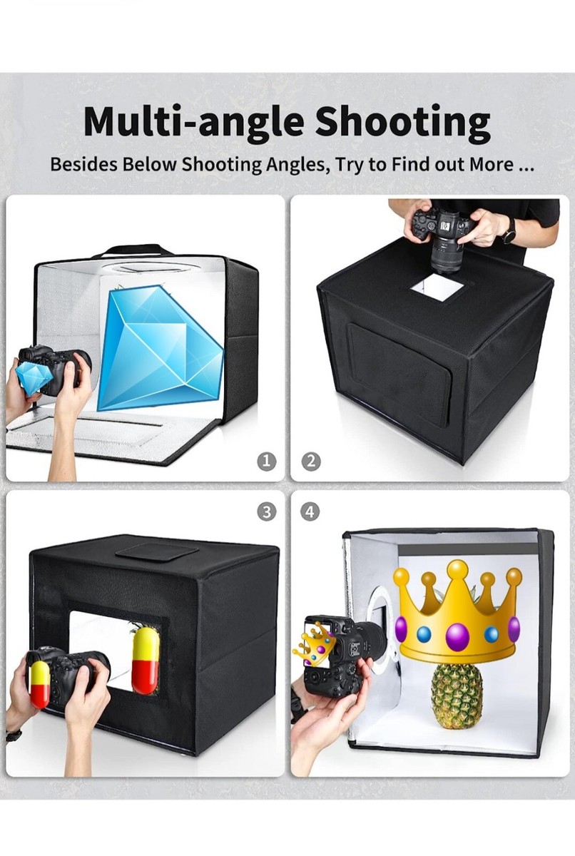 Studio Lights Glendan Photo Studio Light Box Photography: 16\"x16 ...