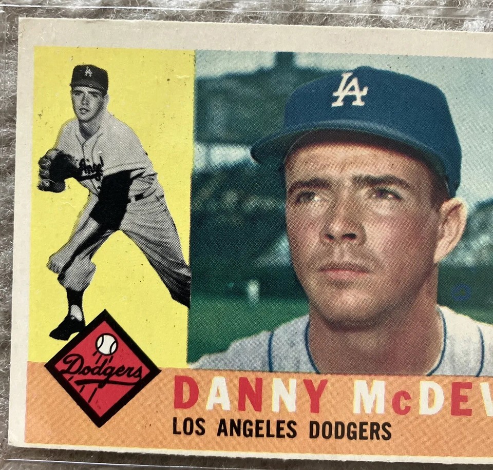 1960 Topps #333 Danny McDevitt Los Angeles Dodgers | eBay