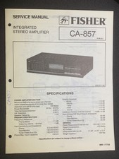 Fisher Ca857 Integrated Stereo Amplifier 100wpc W Fm857 Digital Tuner ...