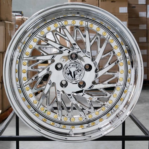 4-New 18" Aodhan DS03 DS3 Wheels 18x9.5 5x114.3 30 Vacuum Chrome Rims ...