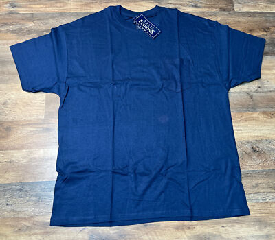 NWT Basic Editions Navy Blue Mens Pocket T Shirt SIze Large New Tee | eBay