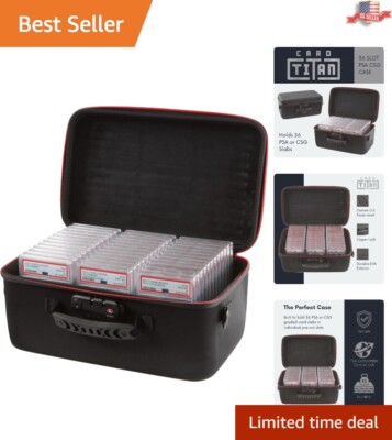 Pro Secure Lockable Card Storage Box - Store 36 PSA or CSG Graded Slabs ...