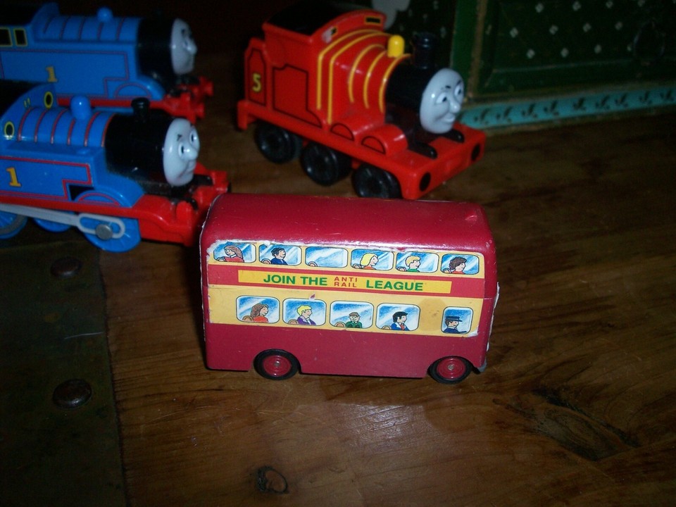 7 pc Thomas Train Lot Trackmaster & Mini - 1993 ERTL Bulgy Vehicles ...