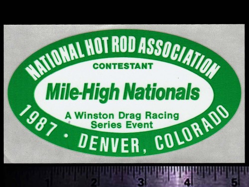 NHRA Mile-High Nationals, Denver, CO. 1987 Original Vintage Racing ...
