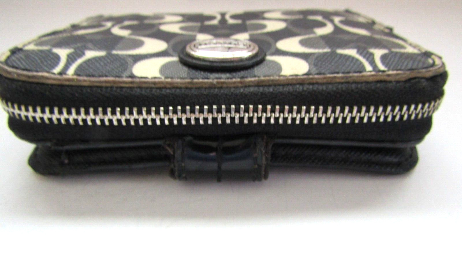 Coach Peyton Dream Signature C Black White Coated Can… - Gem