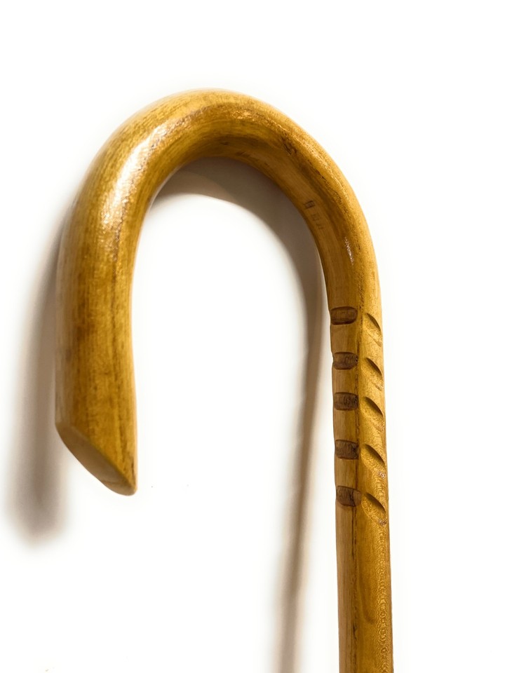 Utility Wide-Crook Martial Arts Style Hardwood Cane (38 inches) | eBay