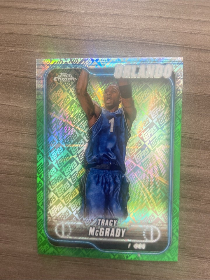 2024-25 Topps Chrome #42 Tracy McGrady Topps Green Refractor | eBay
