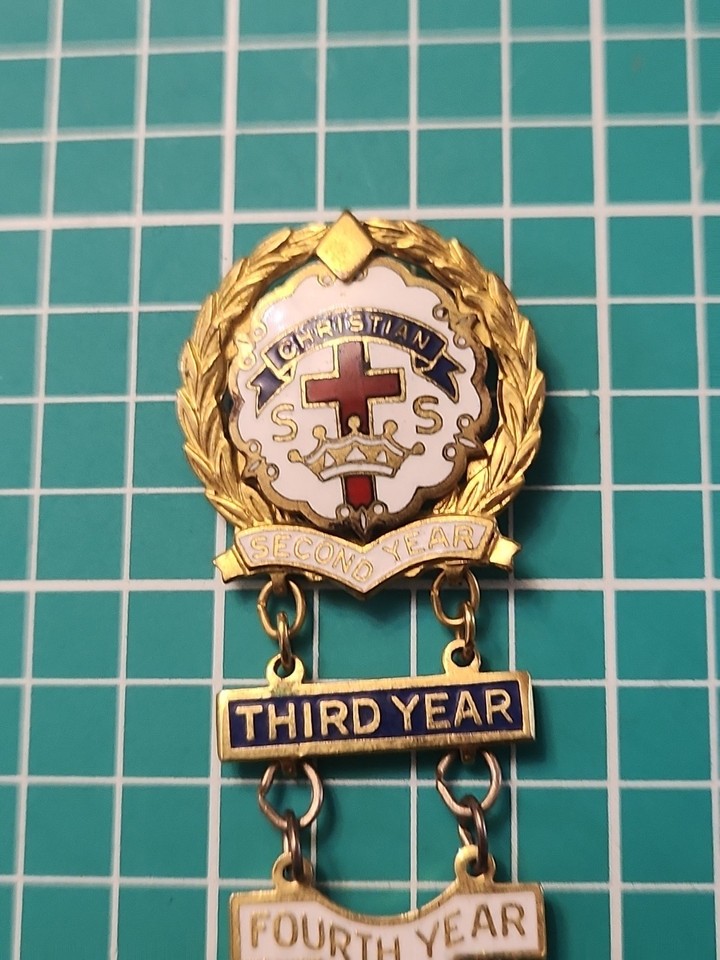 Vtg Littles System Christian Sunday School Year 2 3 4 5 6 Gold Tone ...