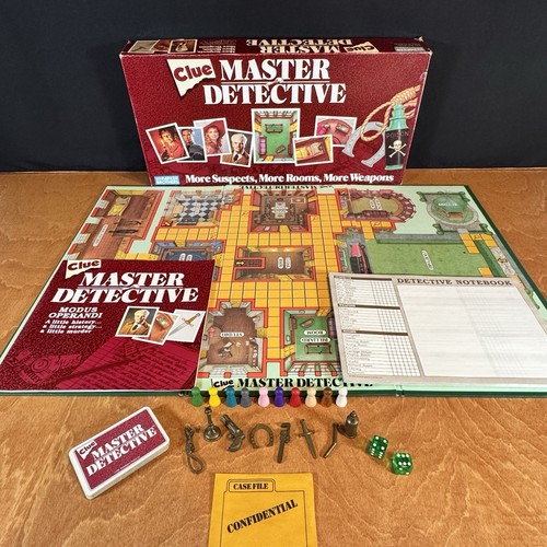 Clue Master Detective Board Game Vintage 1988 100% Complete! | eBay