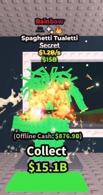Steal A Brainrot | SAB | Rainbow Spaghetti Tualetti 3 traits 1.2B/s | eBay
