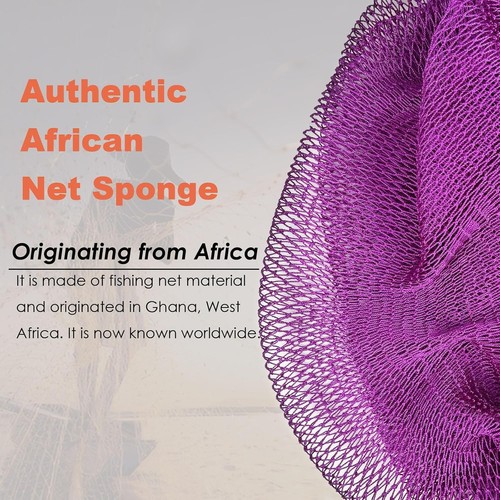 African Net Sponge Authentic African Exfoliating Net Sponge with Knots ...