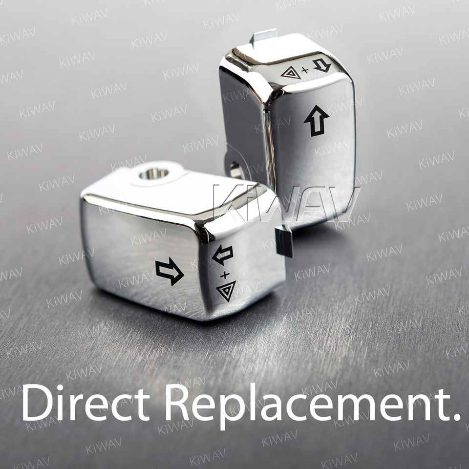 Switch Cap boutons pour cocottes (6pcs) chromé pour Harley '13 V Rod ...