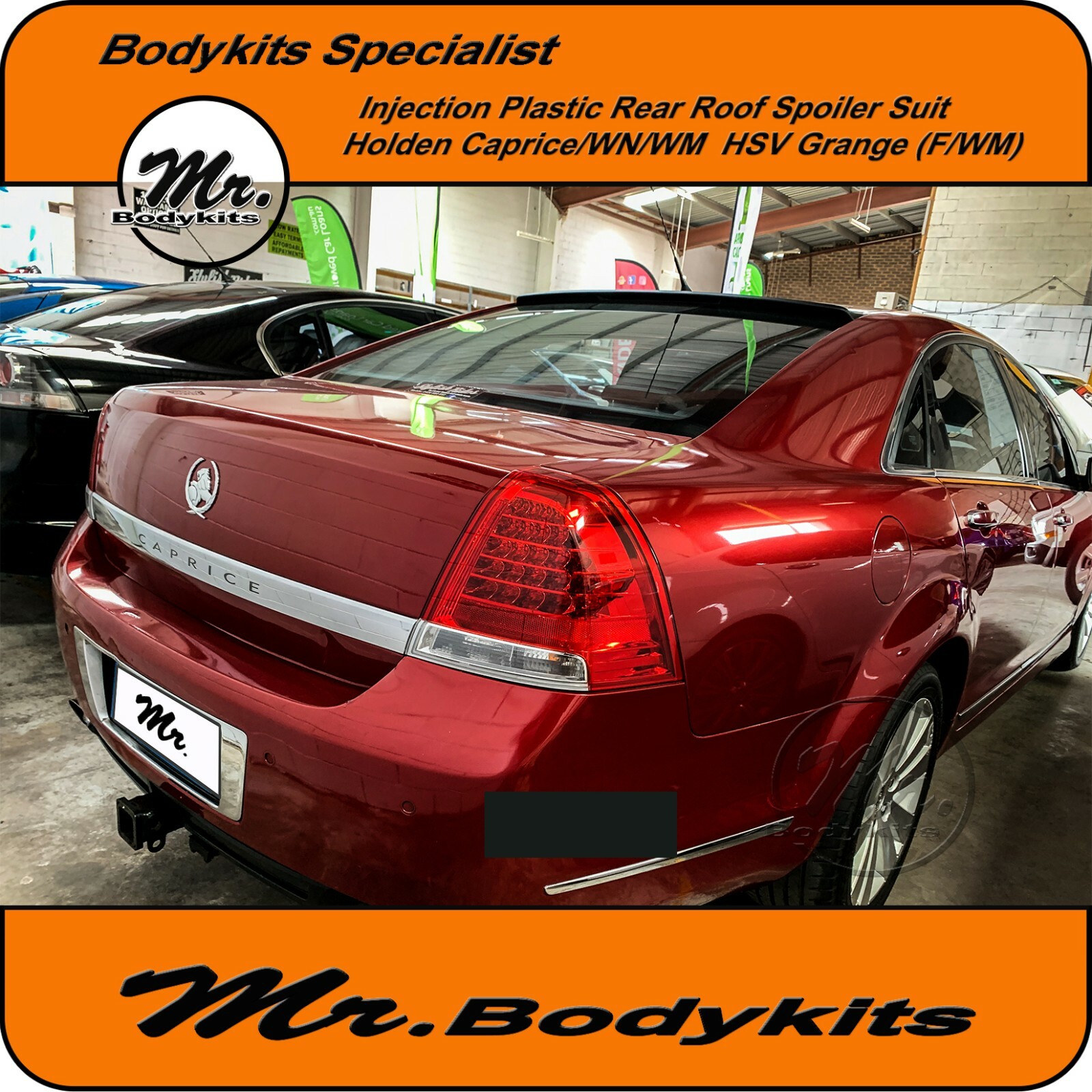 MR REAR WINDOW ROOF SPOILER WING FOR Gen-F CAPRICE/ HSV GRANGE/R8/GTS ...