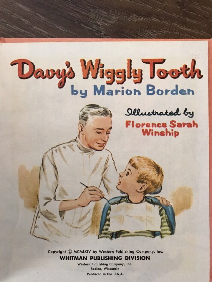 VINTAGE 1964 DAVY’S WIGGLY TOOTH Book Children Youth | eBay
