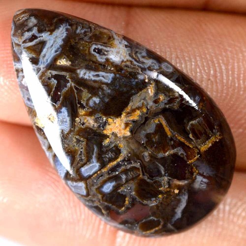 29.10 Carats 100% Naturel Turque Agate Bâton Cabochon Agate Desseré ...
