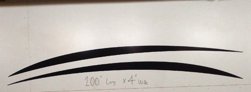 KEYSTONE RAPTOR VELOCITY 2012 RV SIDE REAR WINDOW STRIPE DECALS 100X4 ...