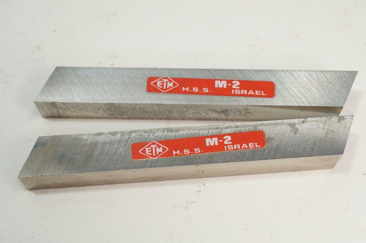 2 New ETM Israel M2 Cobalt HSS 7/16" x 3-1/2" Square Lathe Cutter Tool ...