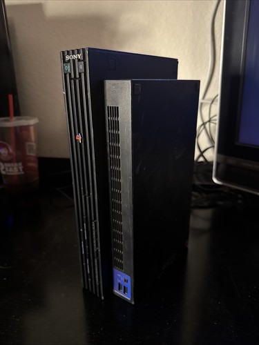 Sony PlayStation 2 Fat PS2 Black SCPH-50001 Console ONLY - For Parts ...