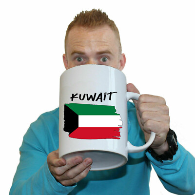 Kuwait Country Flag Nationality Giant Massive 2 Litre Mug Drinking Mugs ...