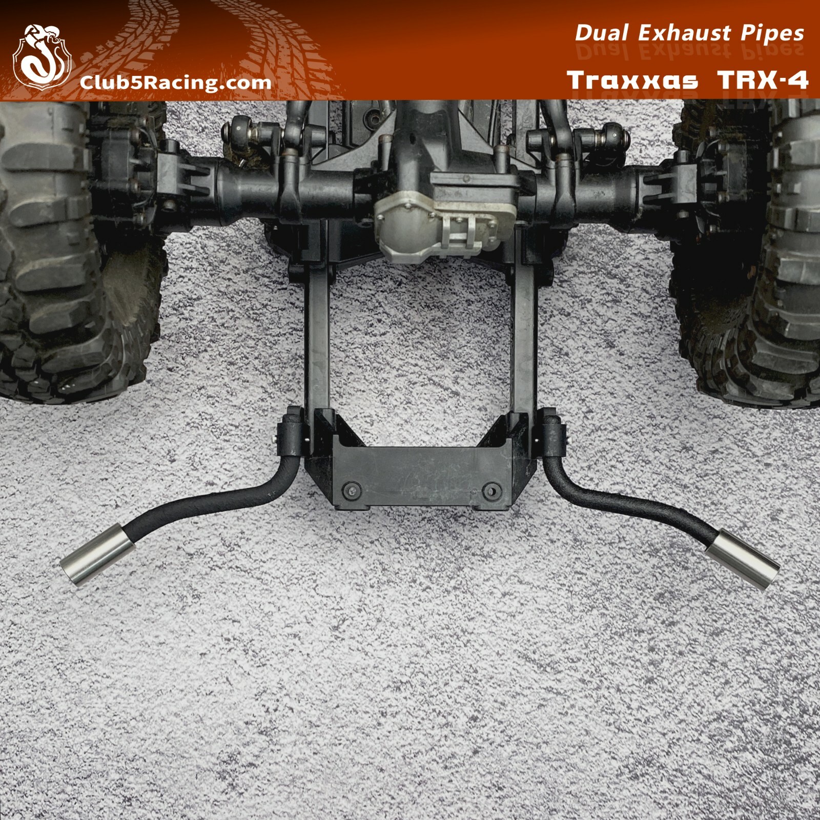 Dual Exhaust Pipes for TRX-4 Defender D110, Bronco Body | eBay