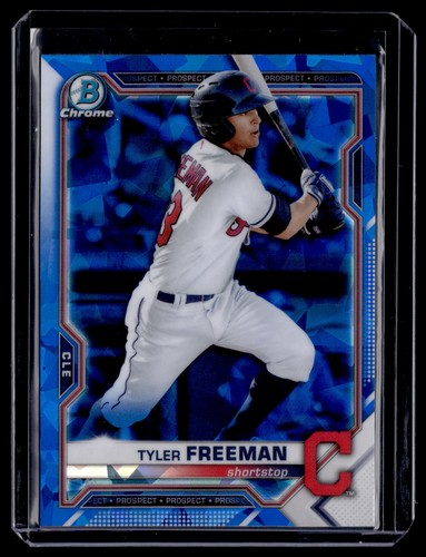 2021 Bowman Chrome Sapphire Tyler Freeman Cleveland Indians #BCP-182 | eBay