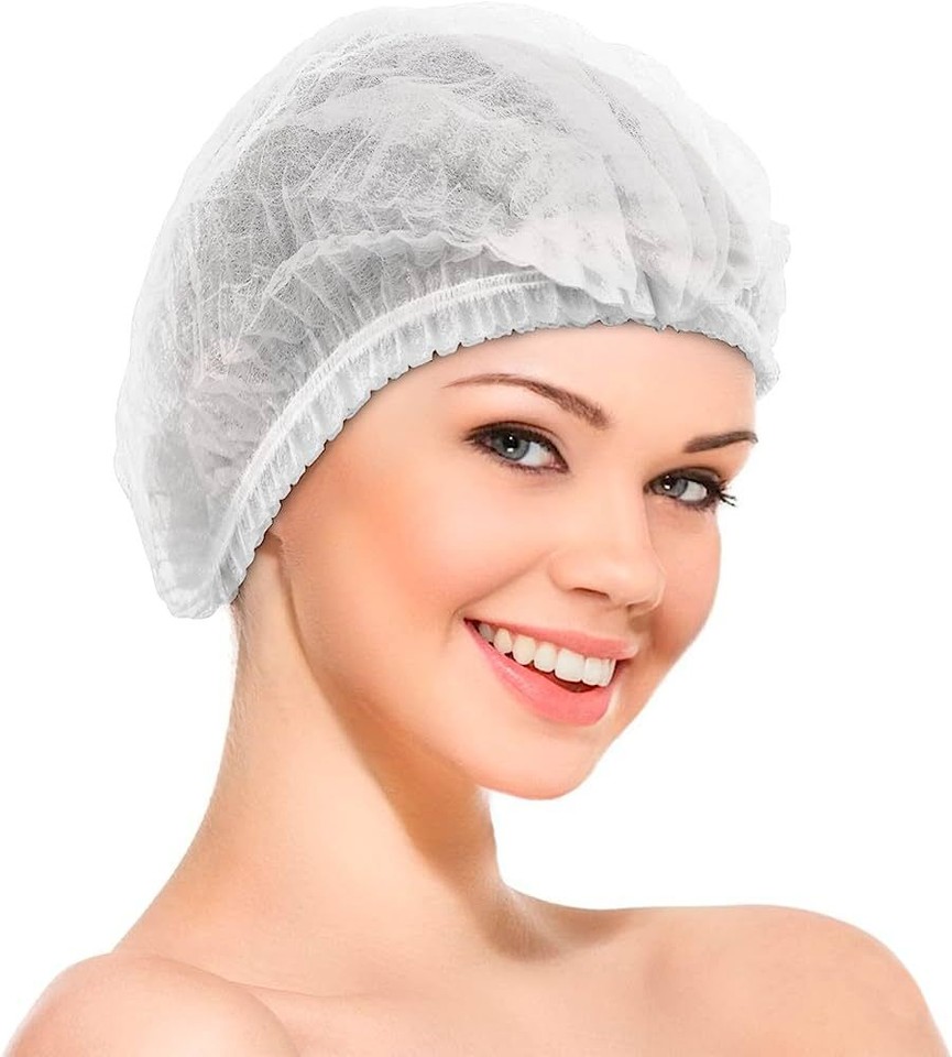 1000 X Disposable Hair Nets Head Cover Mob Caps Non Woven Anti Dust ...
